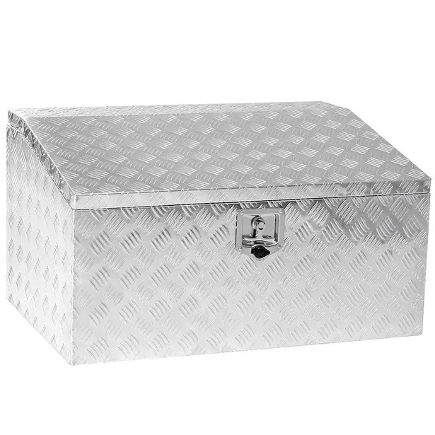Aluminum checker plate Truck Top lid opening tool box – brioboxes.com